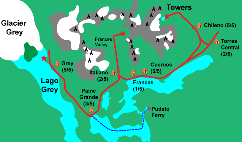 Self Guided W Trek - The Best W Trek Route and W Trek Itinerary